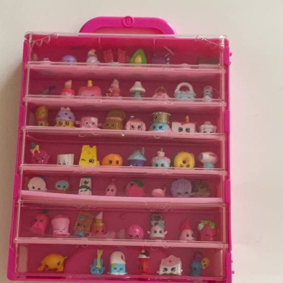 Shopkins | Toys | Shopkins Pink Toy Organizer With Miniature Figures53 ...